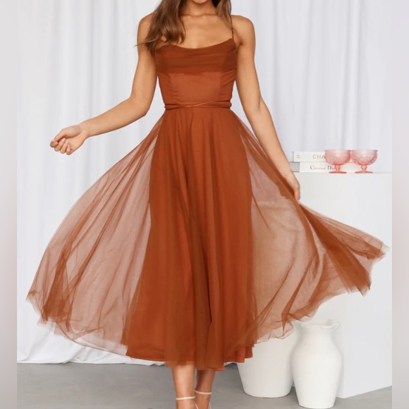 Hello Molly | Dresses | Signal My Way Dress In Chocolate | Poshmark